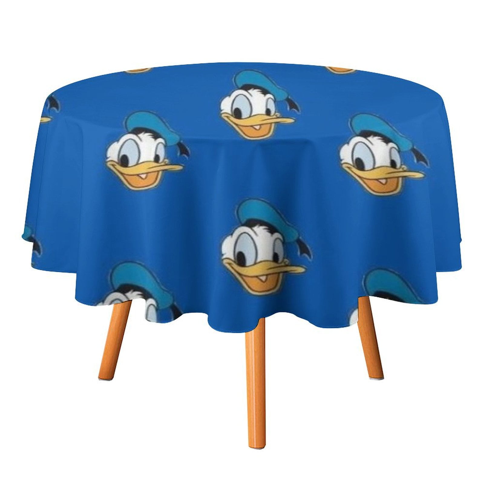 Donald Duck Table Cloth Round Tablecloth Polyester Table Circular Table ...