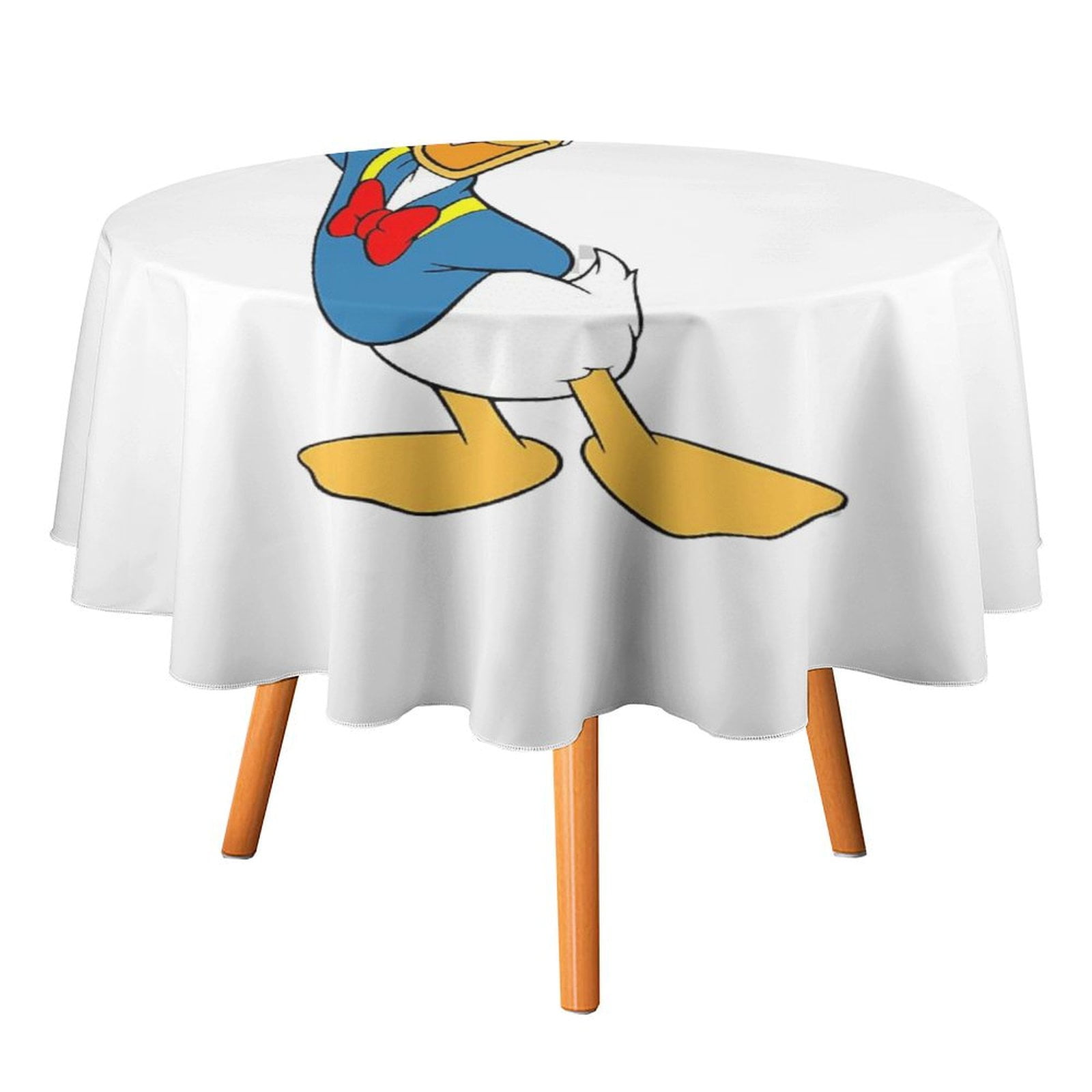 Donald Duck Table Cloth Round Tablecloth Polyester Table Circular Table ...
