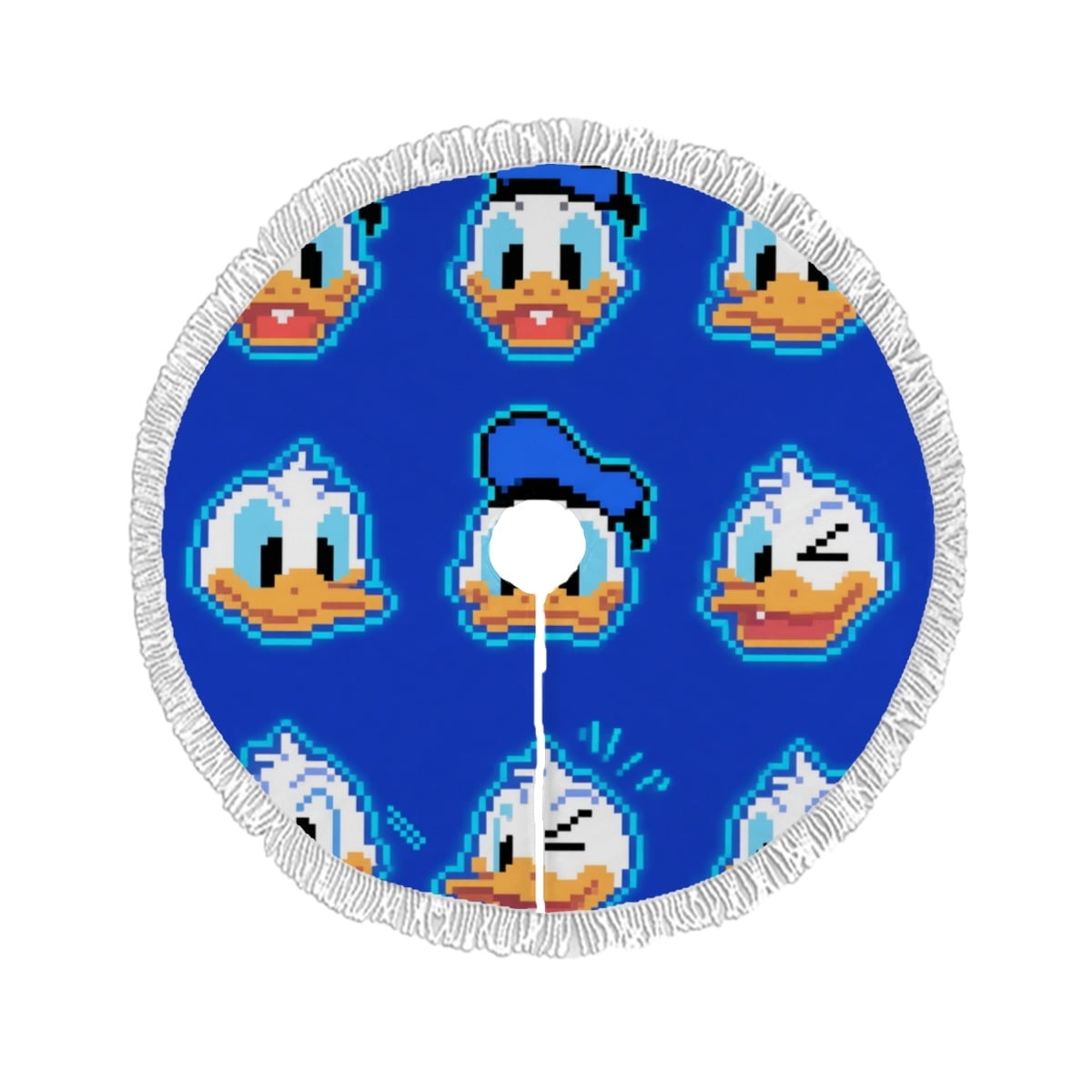 Donald Duck Tassel Christmas Tree Skirt Festive Decor for Holidays ...
