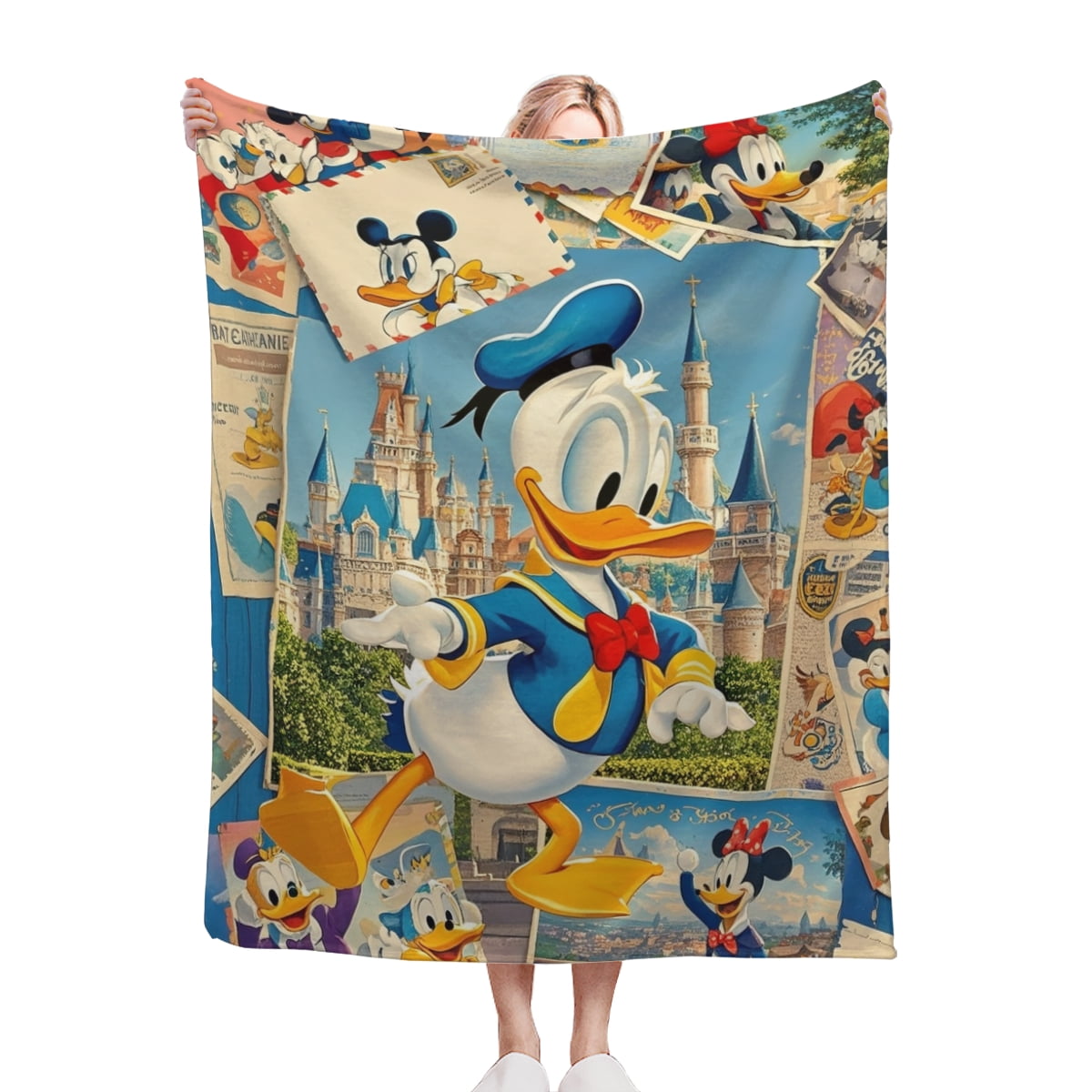 Donald Duck Thickened Flannel Blankets Soft Cozy Throw Blanket for ...