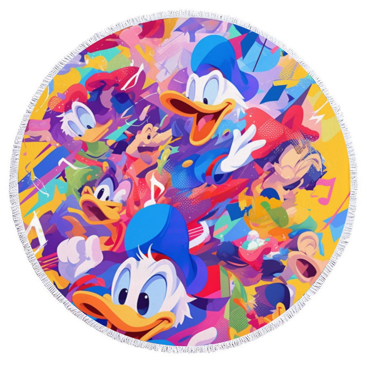 Donald Duck Ultra-Soft Microfiber Round Beach Towels - Walmart.com