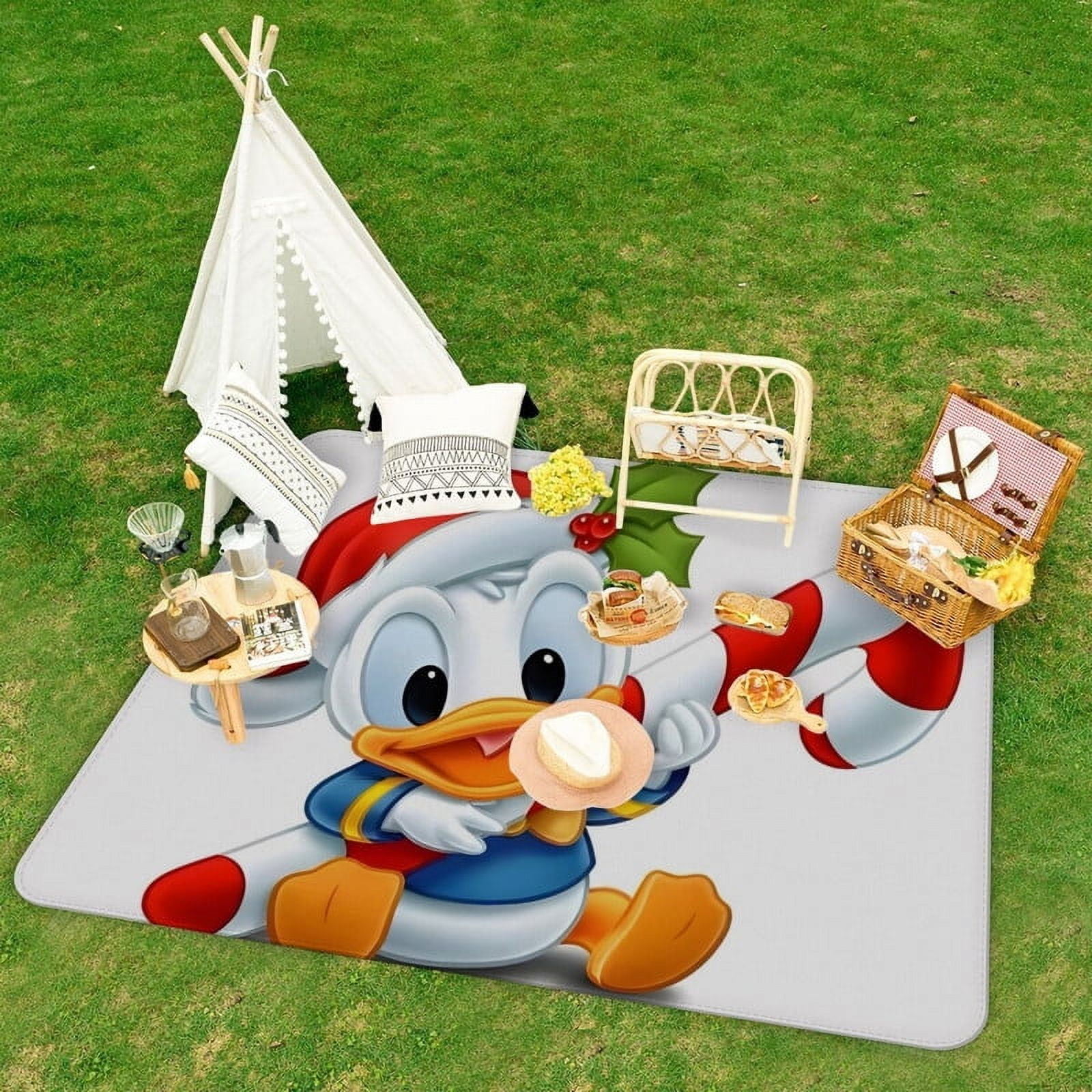 Donald Duck patterned picnic mat perfectly accompanies your every ...