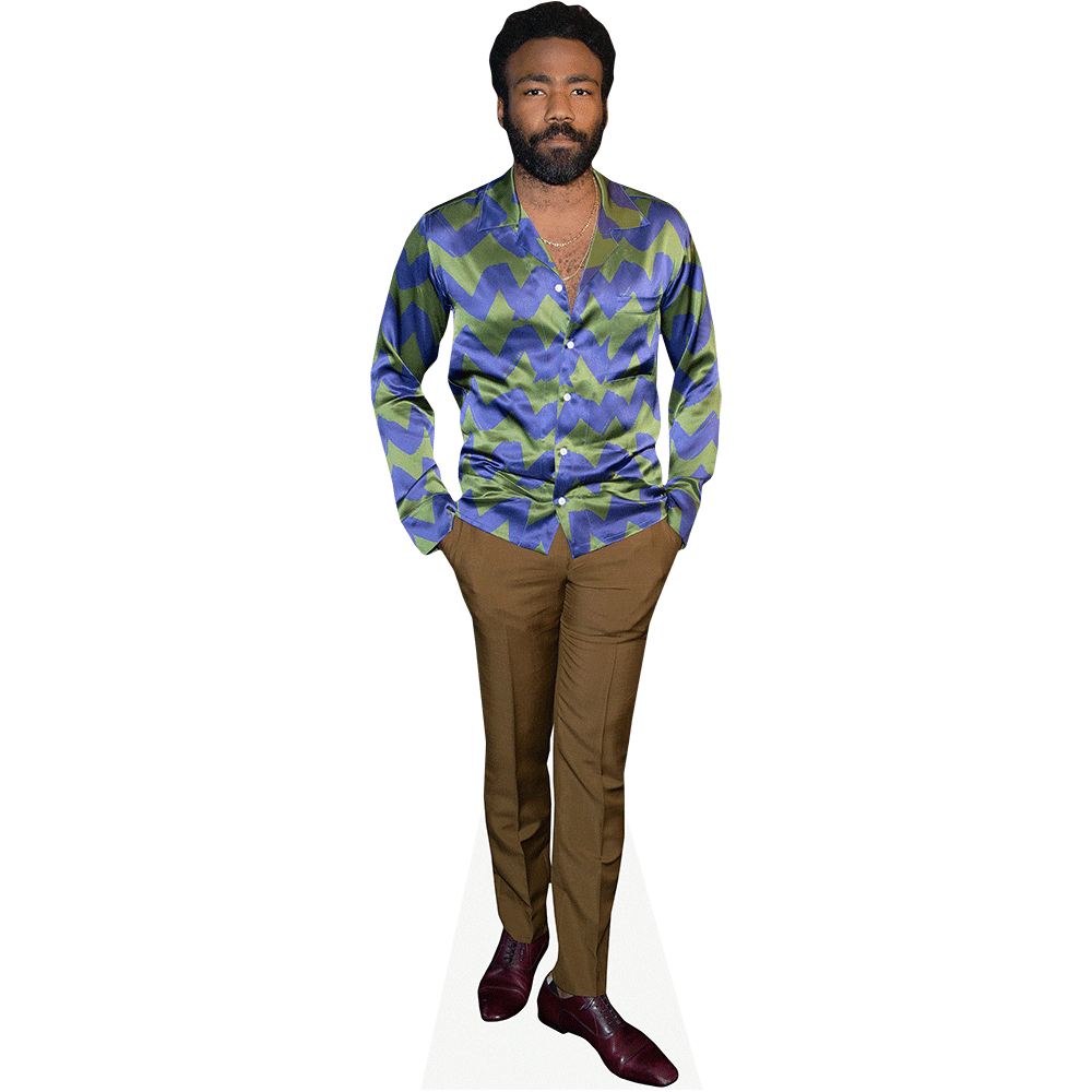 Donald Glover (Blue Top) Mini Cardboard Cutout Standee - Walmart.com