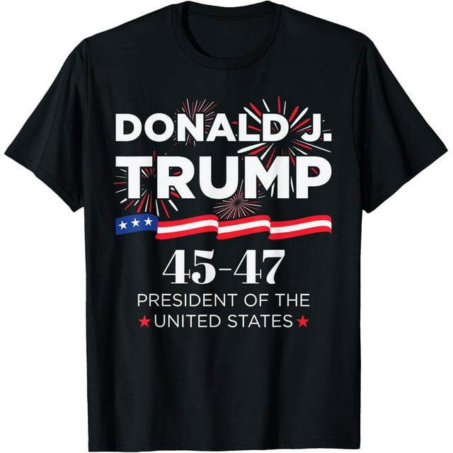 Donald J. Trump 45 47 President Inauguration Day 2025 T-Shirt - Walmart.com