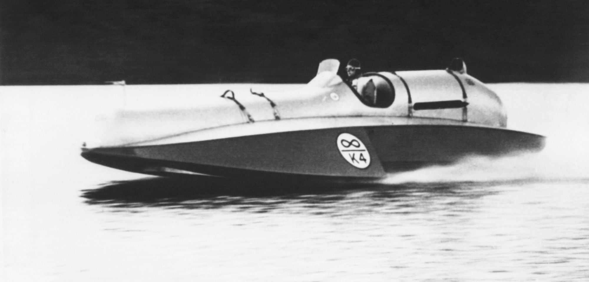 Donald Malcolm Campbell On His First Test Run Of His 'Blue Bird ...