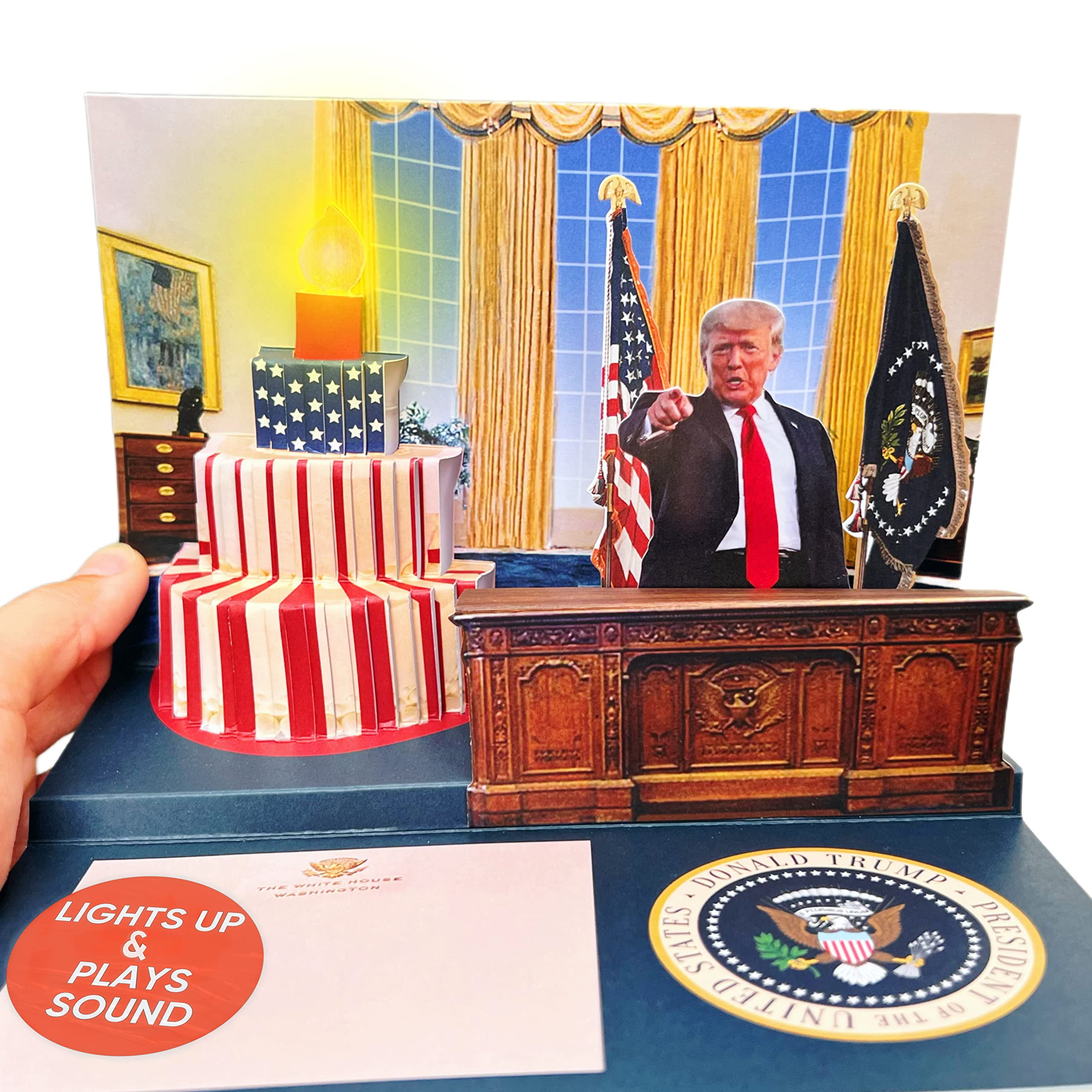 Donald Pop Up Birthday Card with Light & Sound - Funny Birth Day Card for Men and Women, Mom ...