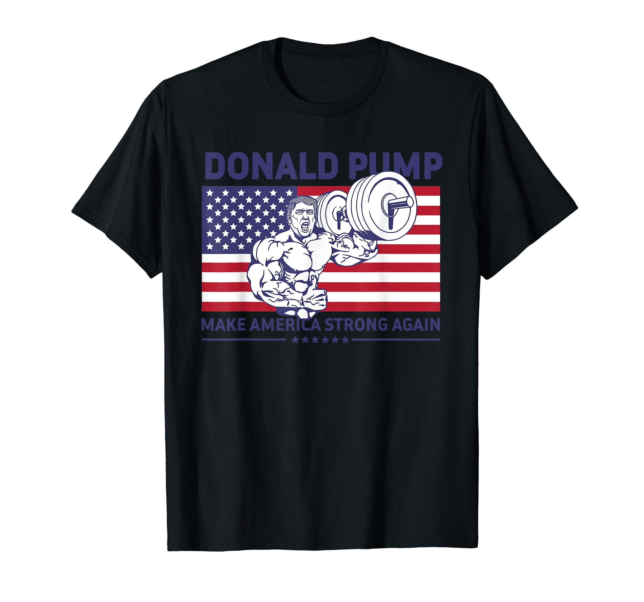 Donald Pump - Donald Trump Weight Lifting Gym Workout Shirt - Walmart.com
