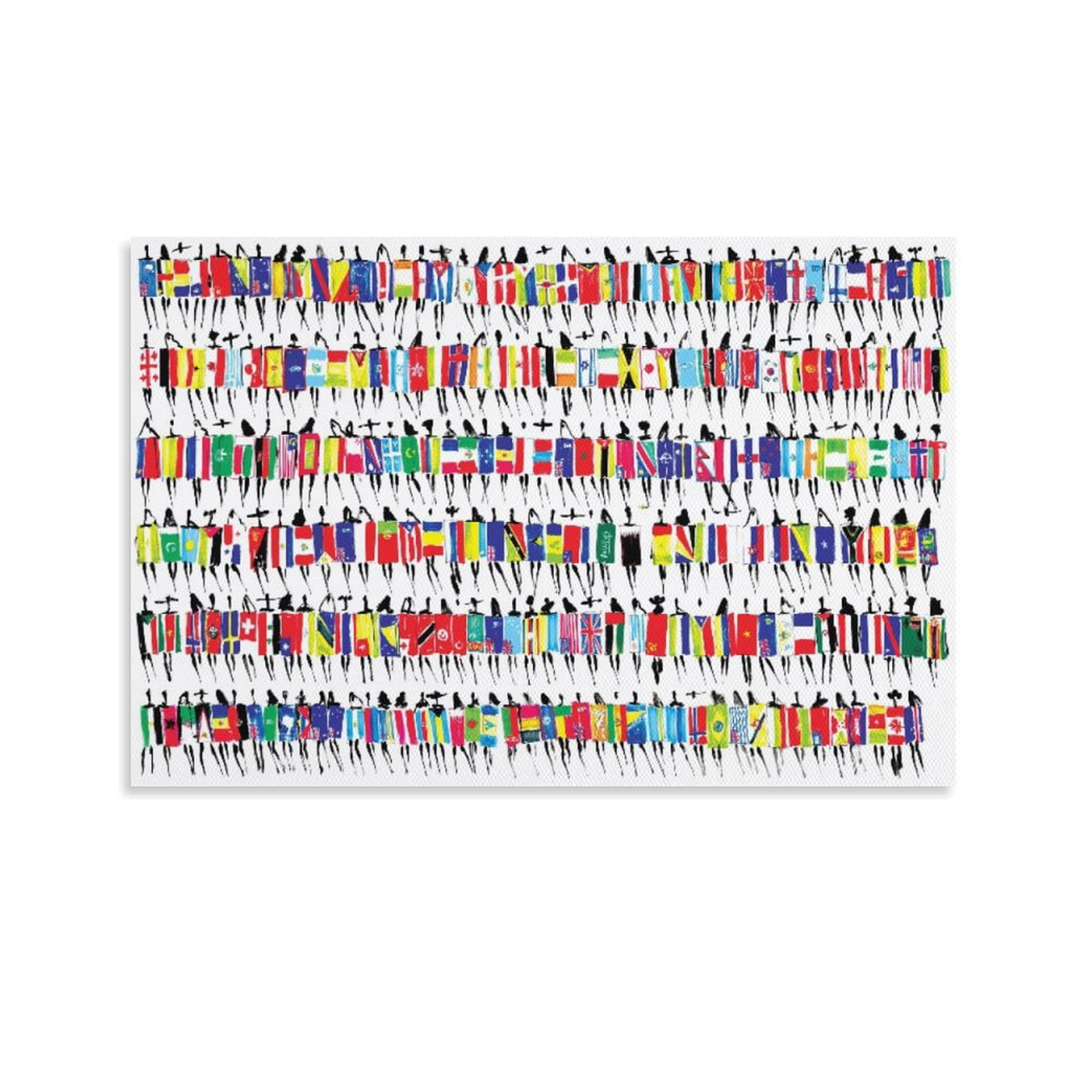 Donald Robertson ‘Team Immigration’ Poster Decorative Painting Canvas ...