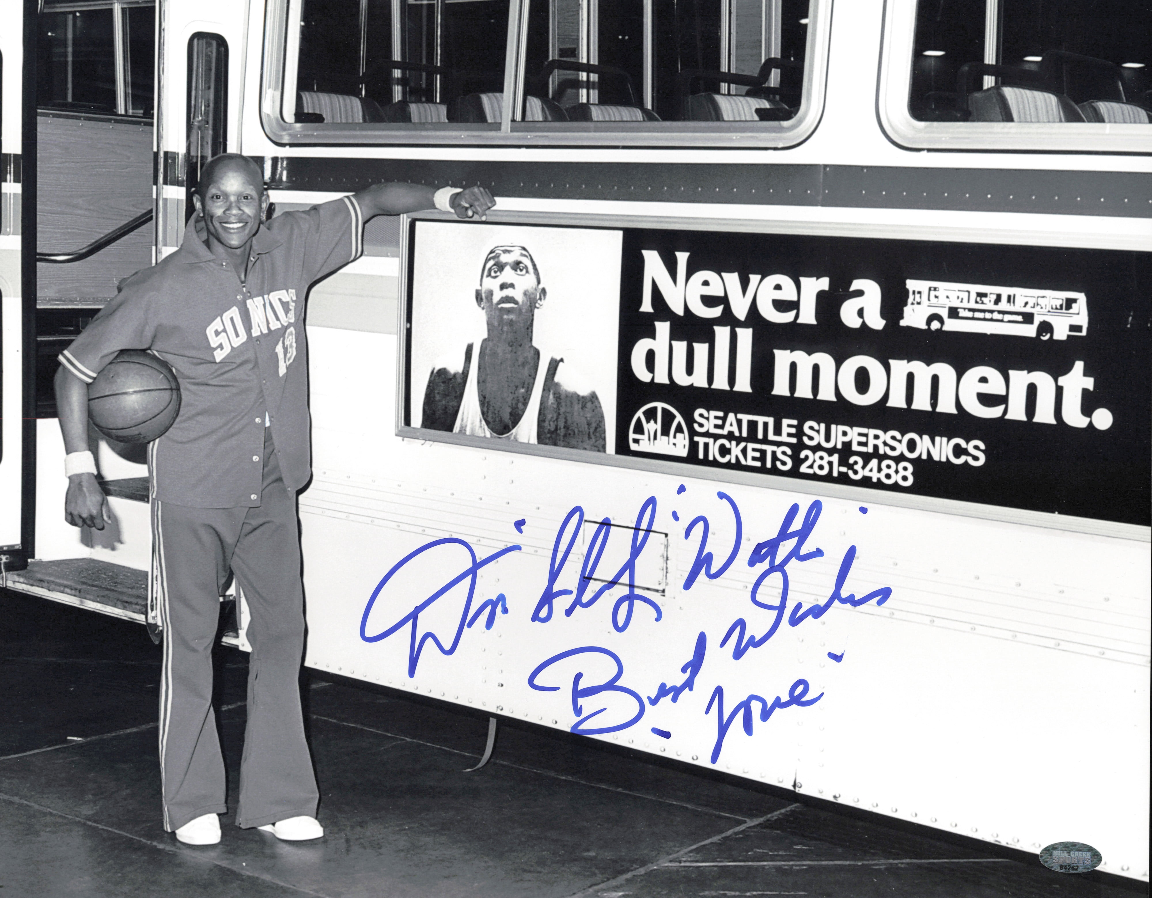 Donald Slick Watts Autographed 11x14 Photo Seattle Supersonics MCS Holo ...