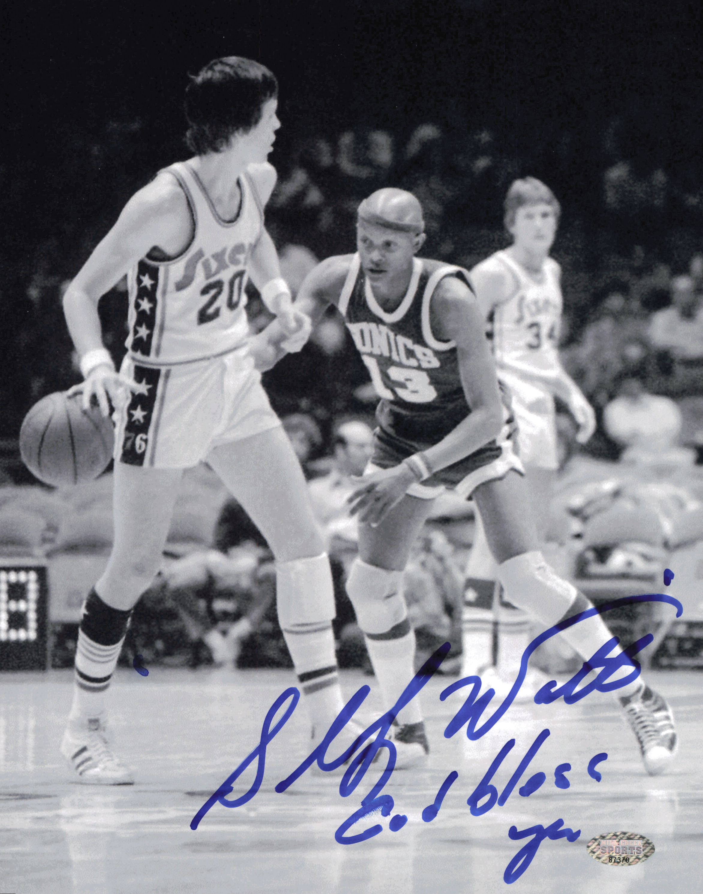 Donald Slick Watts Autographed 8x10 Photo Seattle Supersonics MCS Holo ...