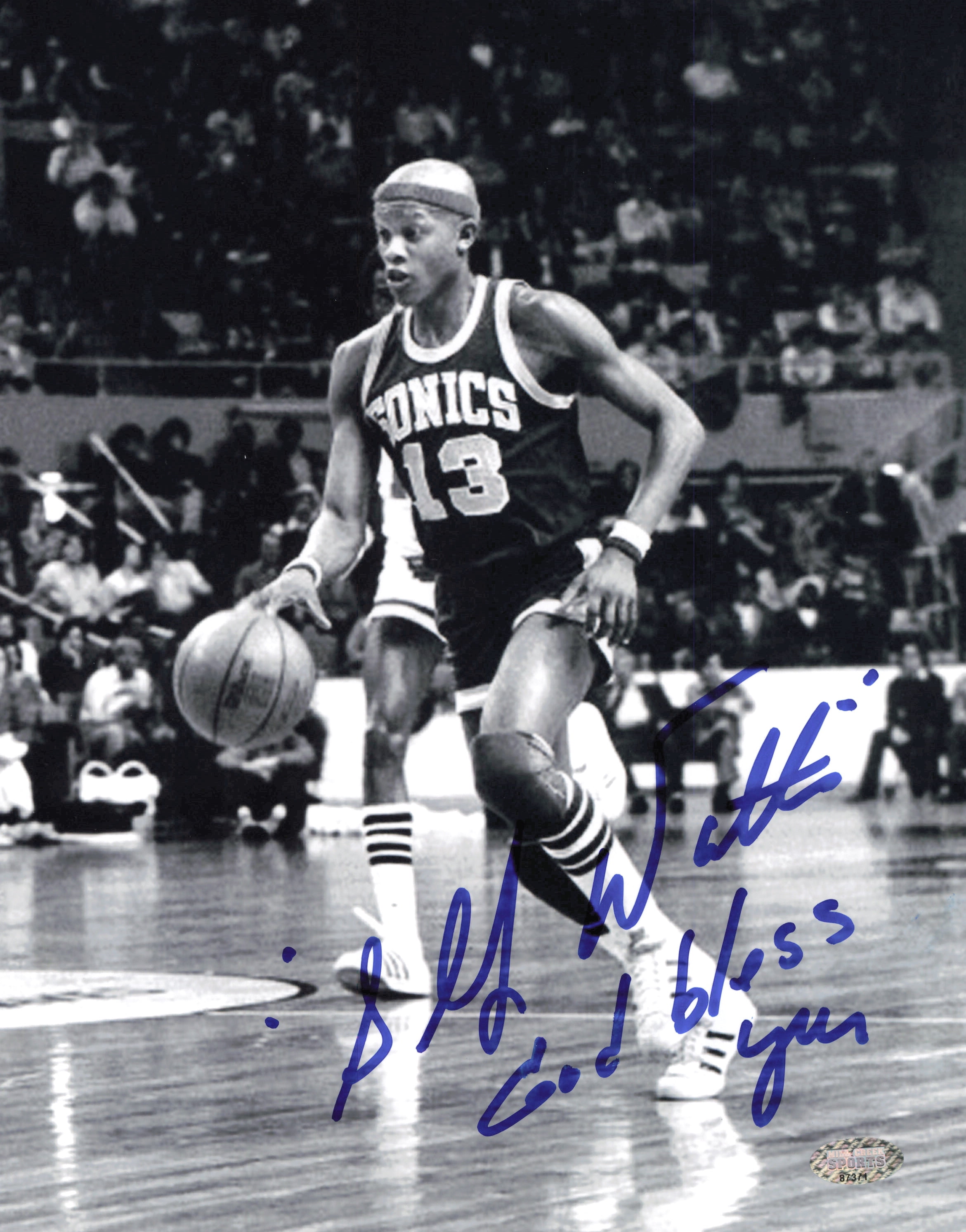 Donald Slick Watts Autographed 8x10 Photo Seattle Supersonics MCS Holo ...