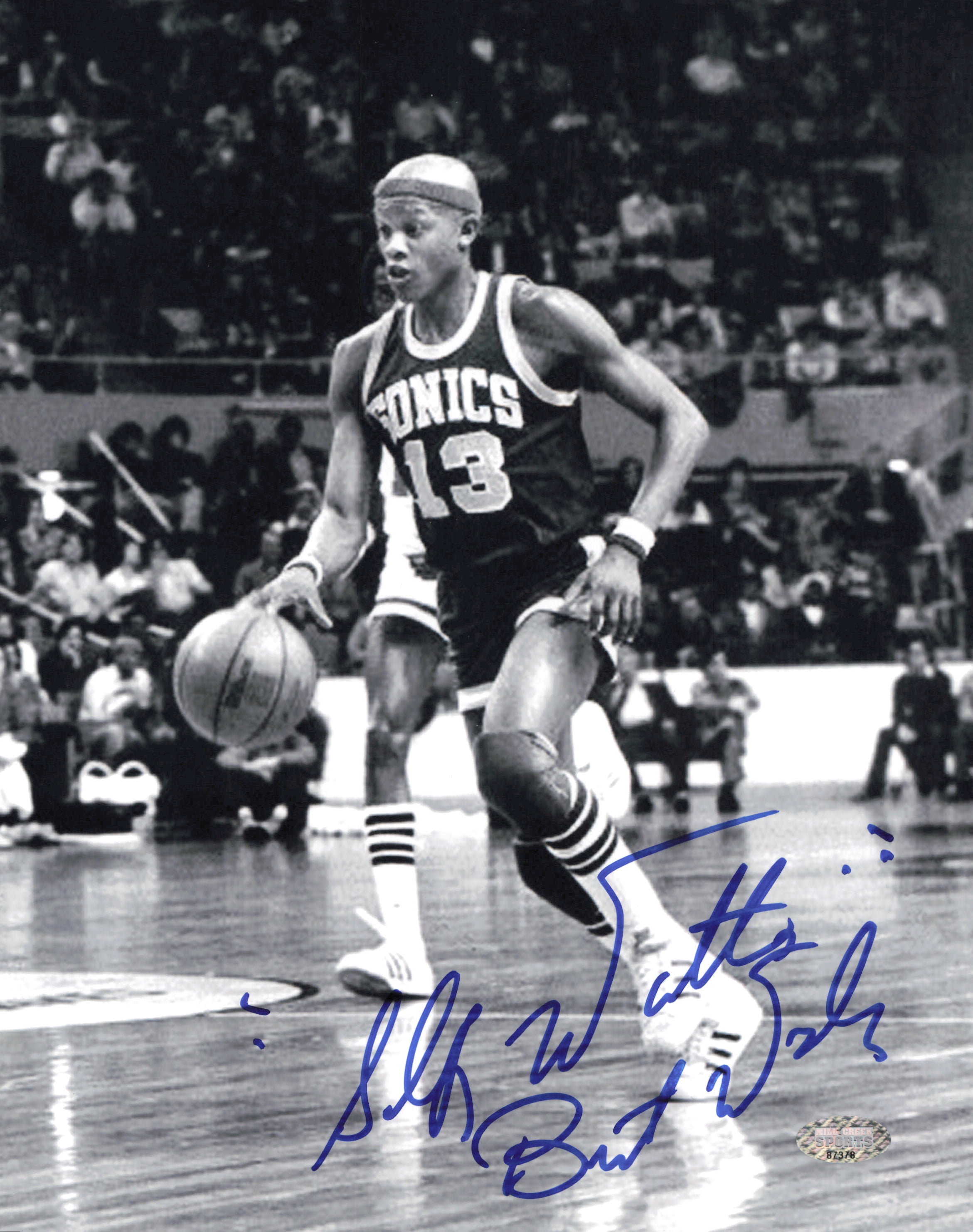 Donald Slick Watts Autographed 8x10 Photo Seattle Supersonics MCS Holo ...