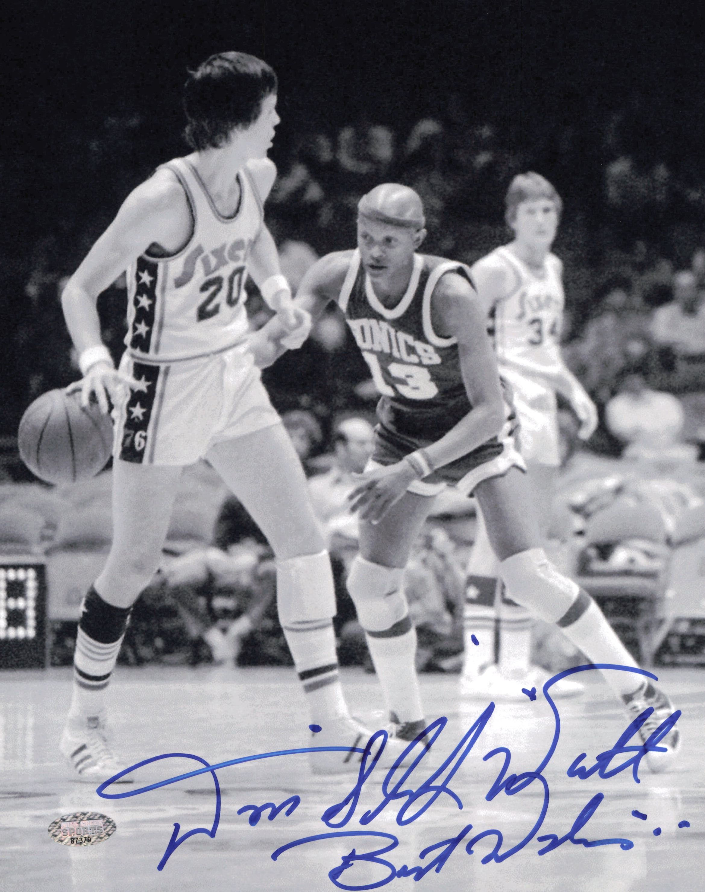 Donald Slick Watts Autographed 8x10 Photo Seattle Supersonics MCS Holo ...