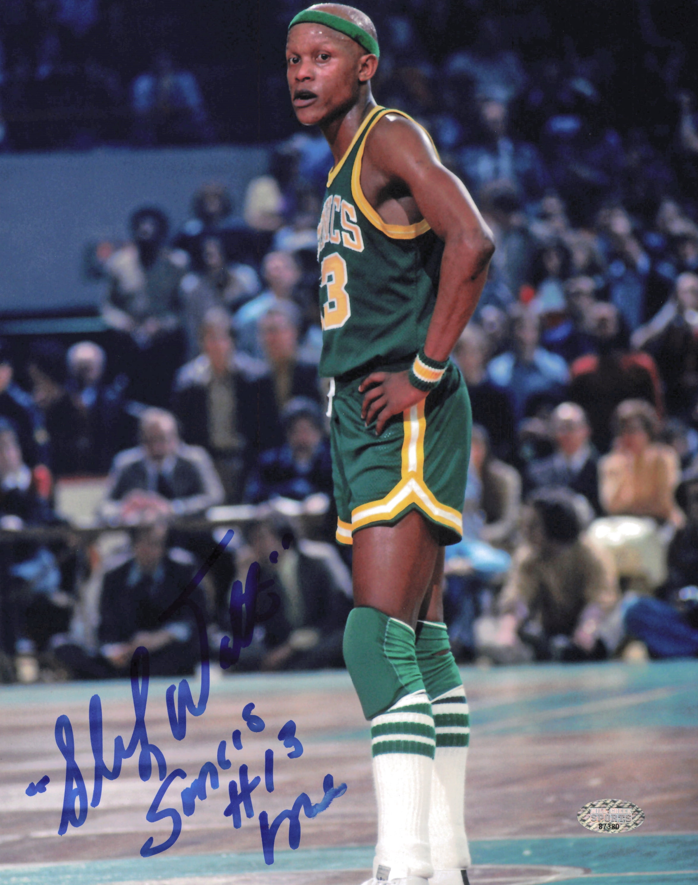 Donald Slick Watts Autographed 8x10 Photo Seattle Supersonics MCS Holo ...