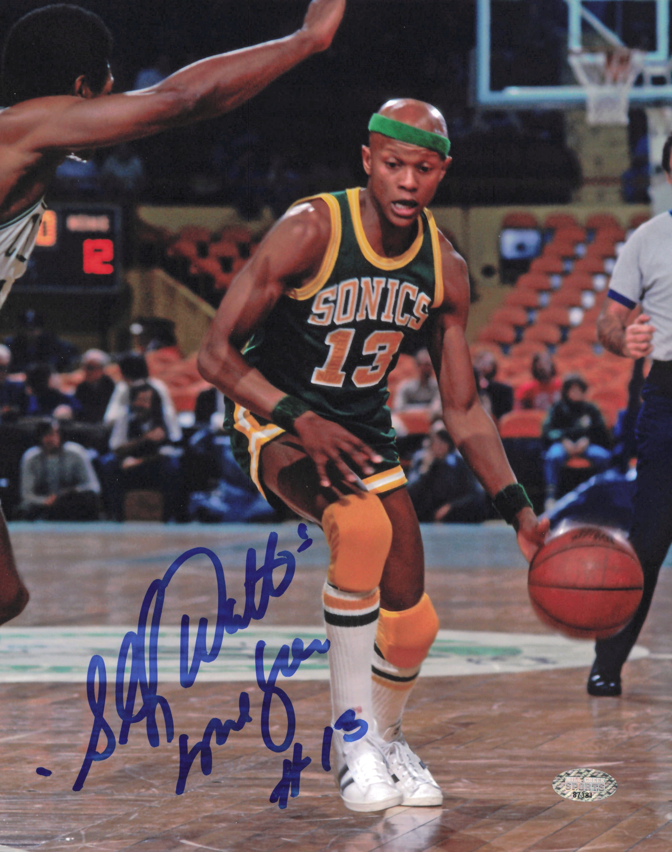 Donald Slick Watts Autographed 8x10 Photo Seattle Supersonics MCS Holo ...