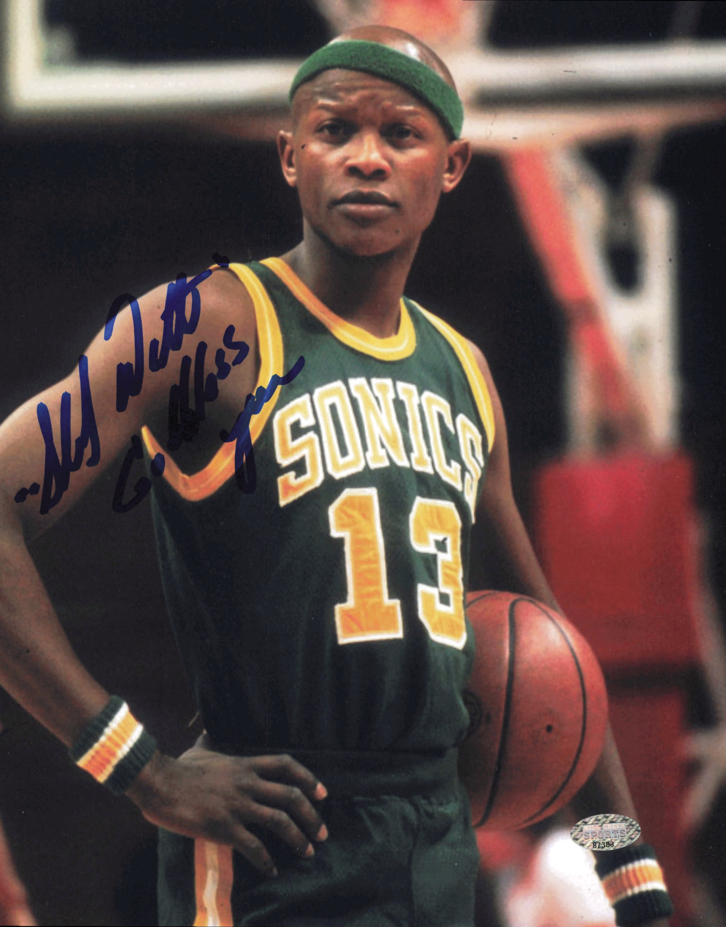 Donald Slick Watts Autographed 8x10 Photo Seattle Supersonics MCS Holo ...