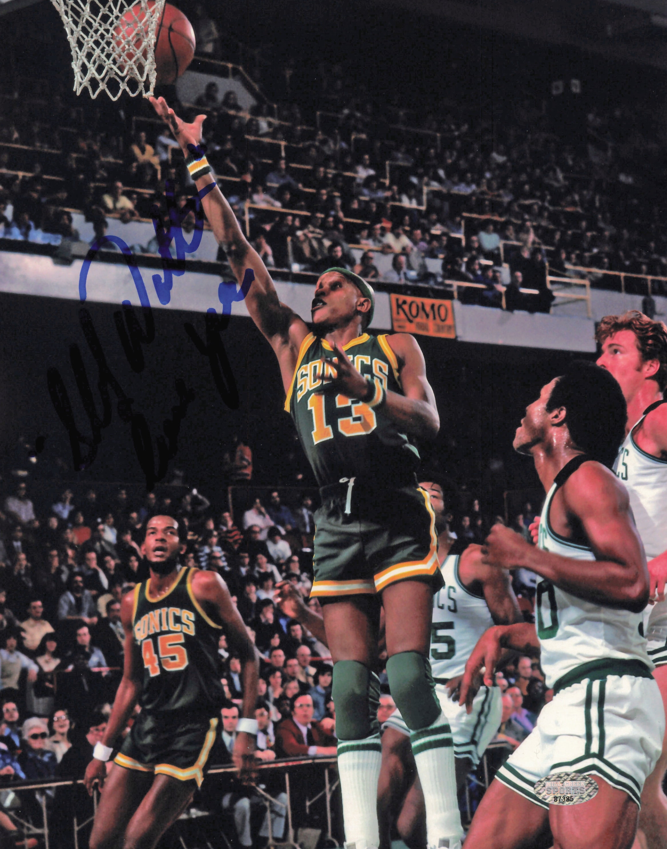 Donald Slick Watts Autographed 8x10 Photo Seattle Supersonics MCS Holo ...