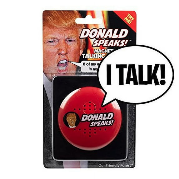 Donald Speaks Magnetic Talking Button - 8 Different Sayings - 100% Real ...