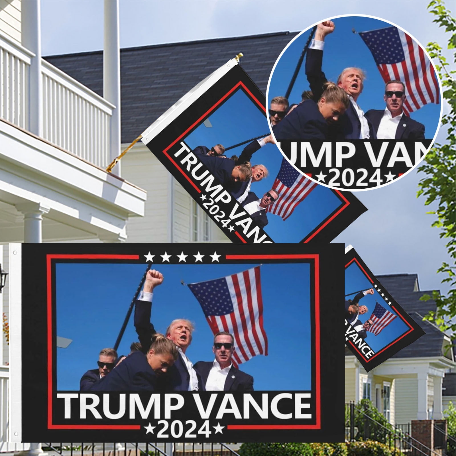 T-rump 2024 Flag, 35"x70" Outdoor Double Sided T-rump, Take America ...