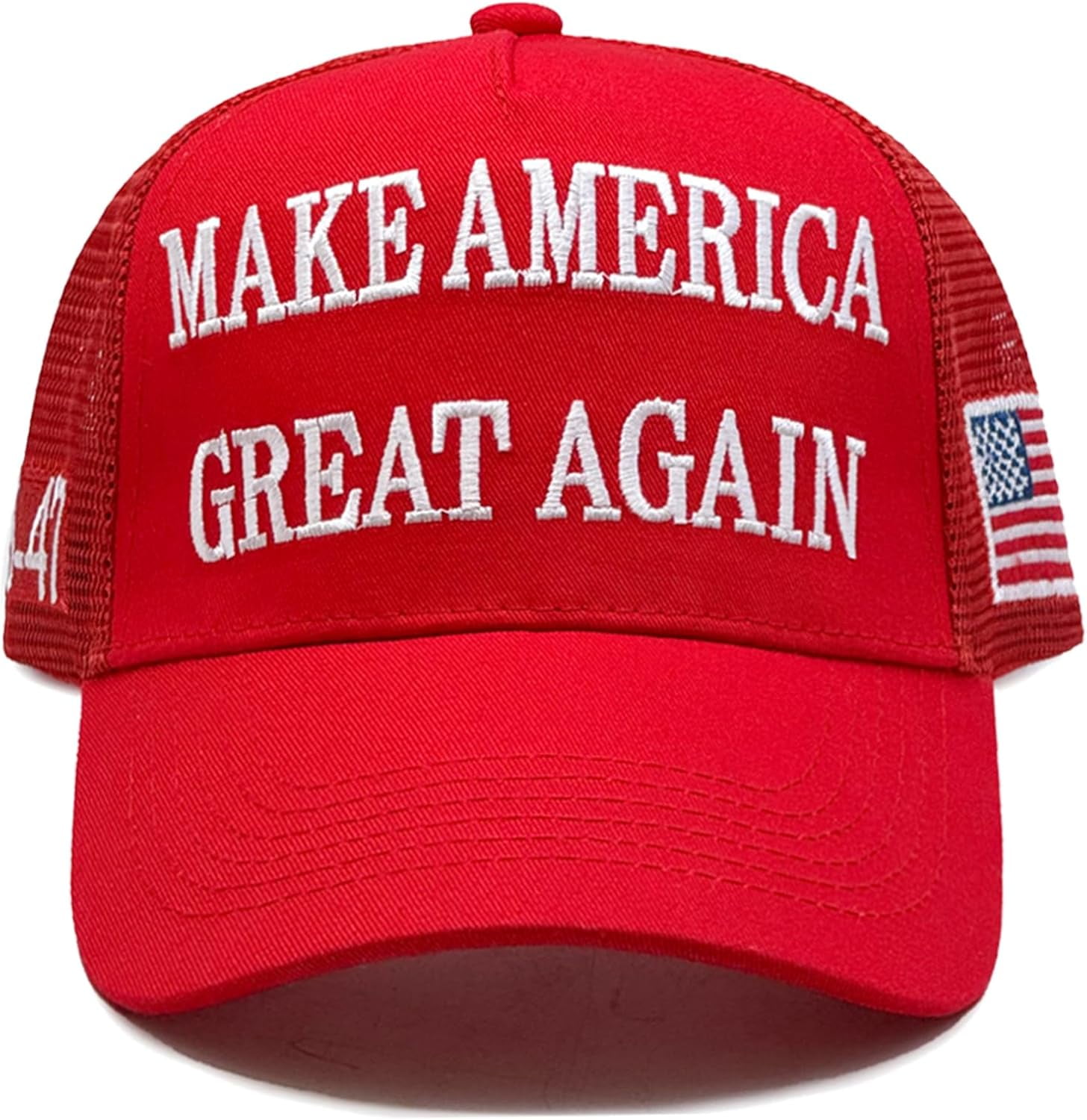 Donald Trump 2024 MAGA Hat, Make America Great Again Mesh Snapback Cap ...