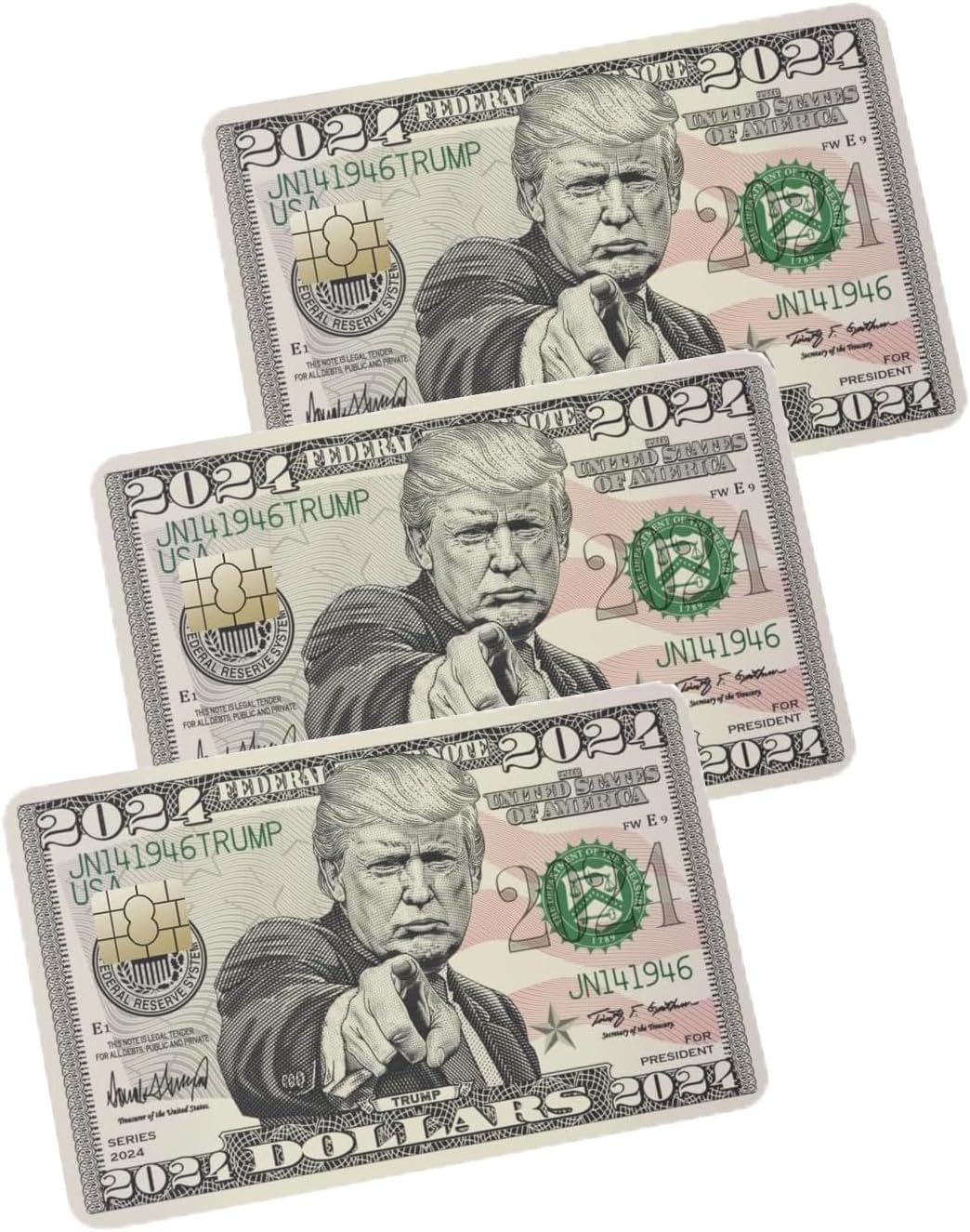Donald Trump 2024 Bill Credit Card Sticker, Debit Card Skin Cover ...