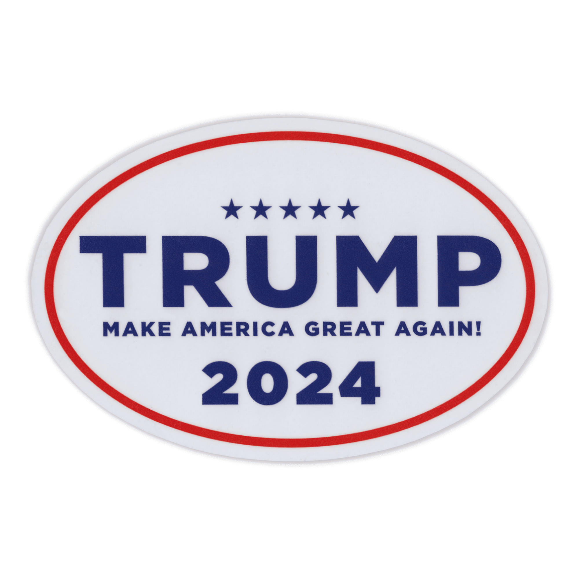 Donald Trump 2024 Car Magnet 6" x 4" Oval Magnetic Bumper Sticker ...