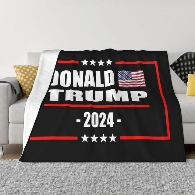 Donald Trump 2024 Cozy Up with Our Ultra-Soft Fleece Blanket - Perfect ...
