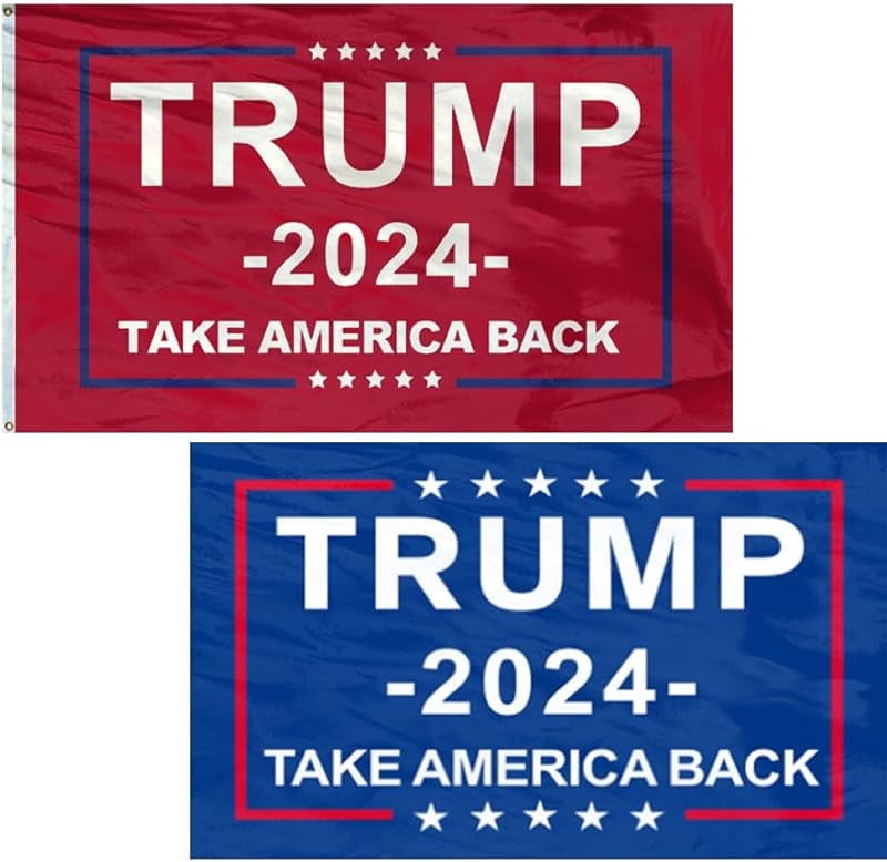 Donald Trump 2024 Flag - Take America Back Flag, 3x5FT, 2 PACKS.Perfect ...