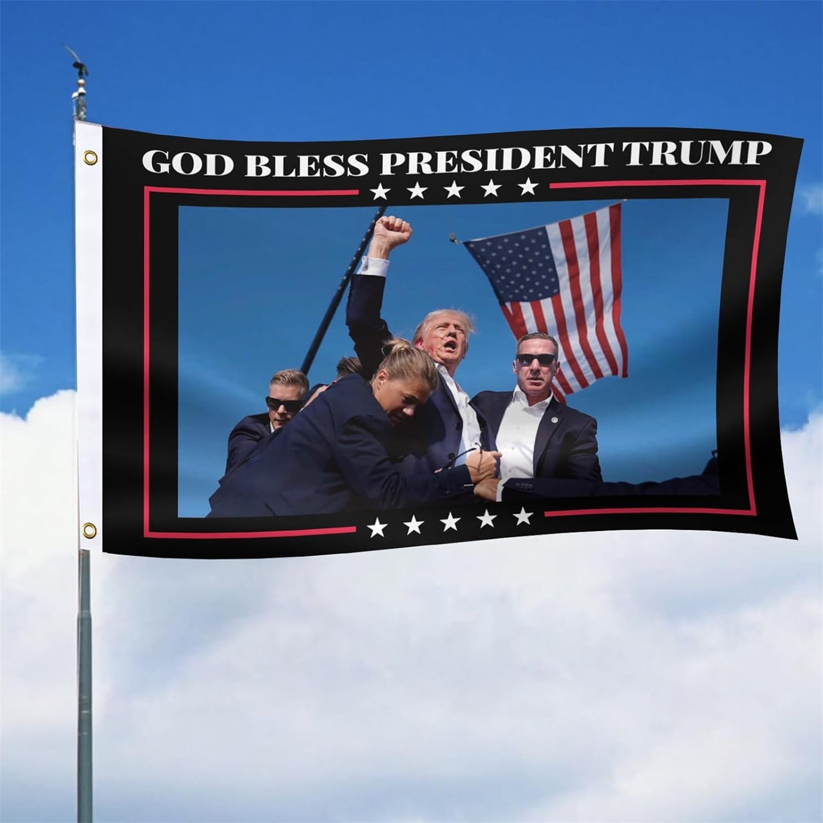 Donald Trump 2024 Flag - Take America Back Flag, Re-Elect Trump outdoor ...