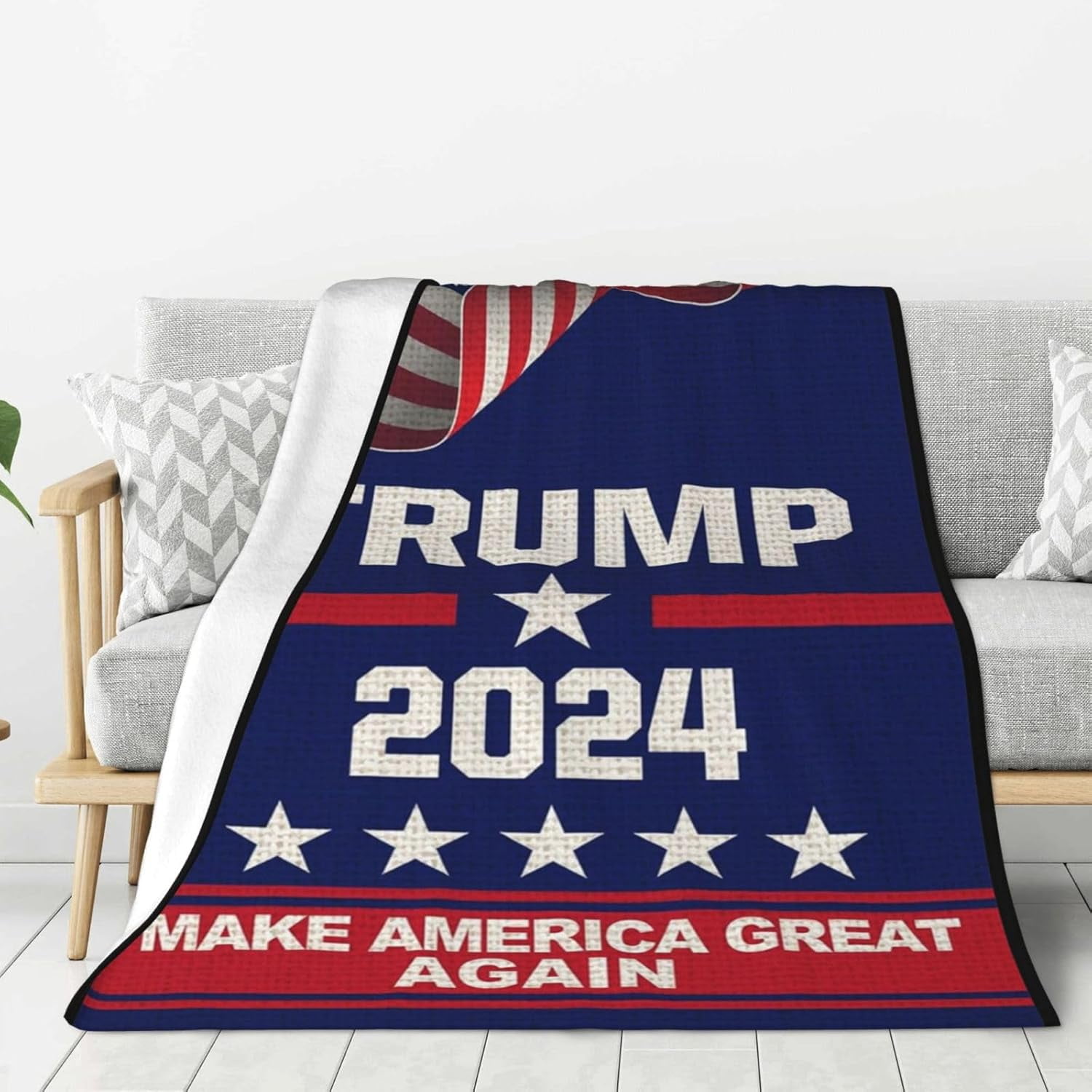 Donald Trump 2024 Flannel Blankets Super Soft Travel Blanket Plush ...