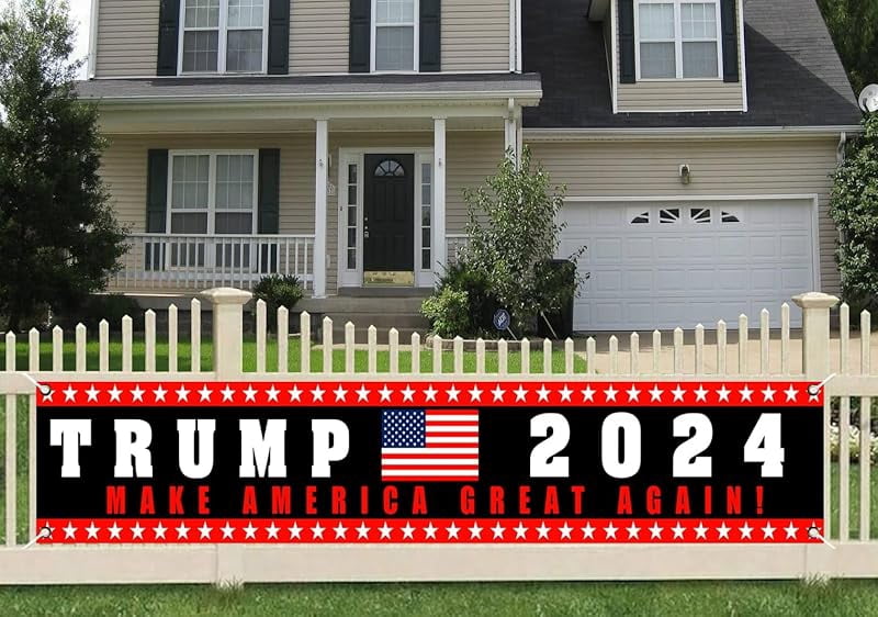 Donald Trump 2024 For President Re Election Campaign Large Banner Sign ...