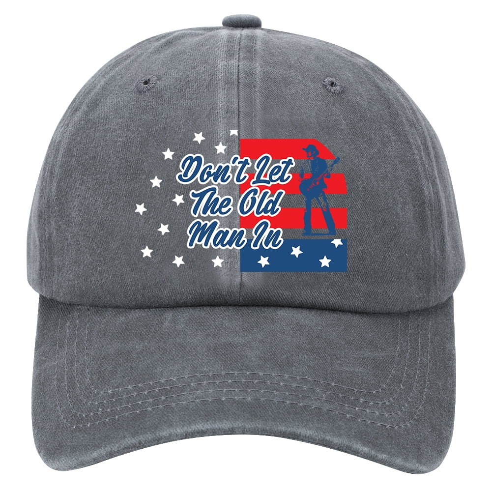Donald Trump 2024 Hat Don t Let The Old Man In American Flag Baseball ...