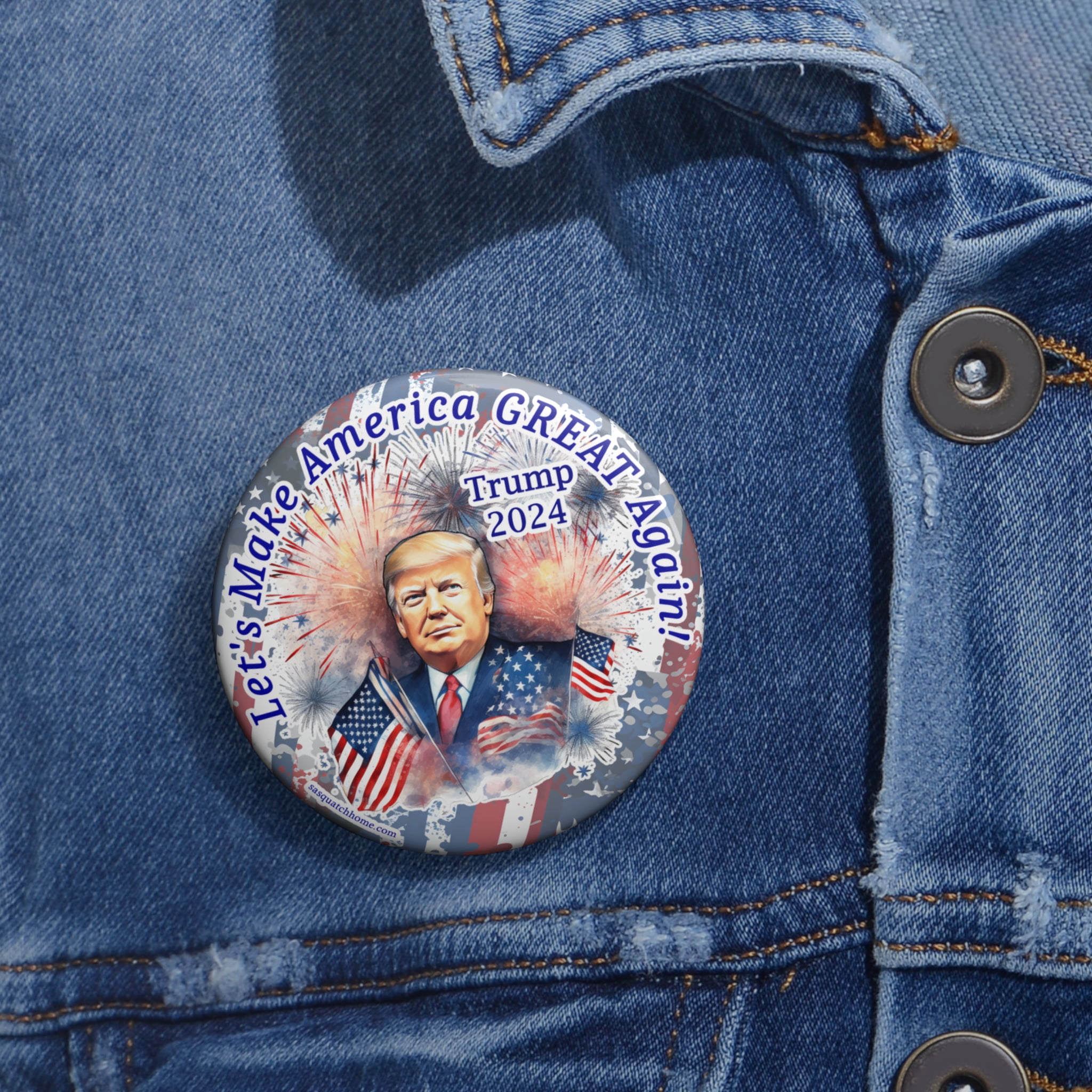 Donald Trump 2024 MAGA Pin Lapel Buttons - Walmart.com