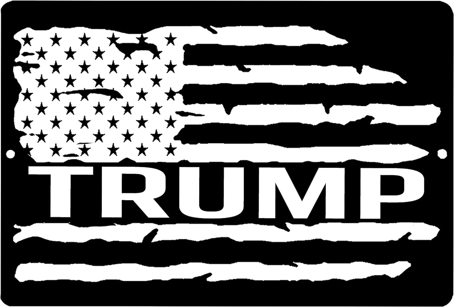 Donald Trump 2024 Metal Tin Sign Wall Decor Man Cave Bar Tattered USA ...