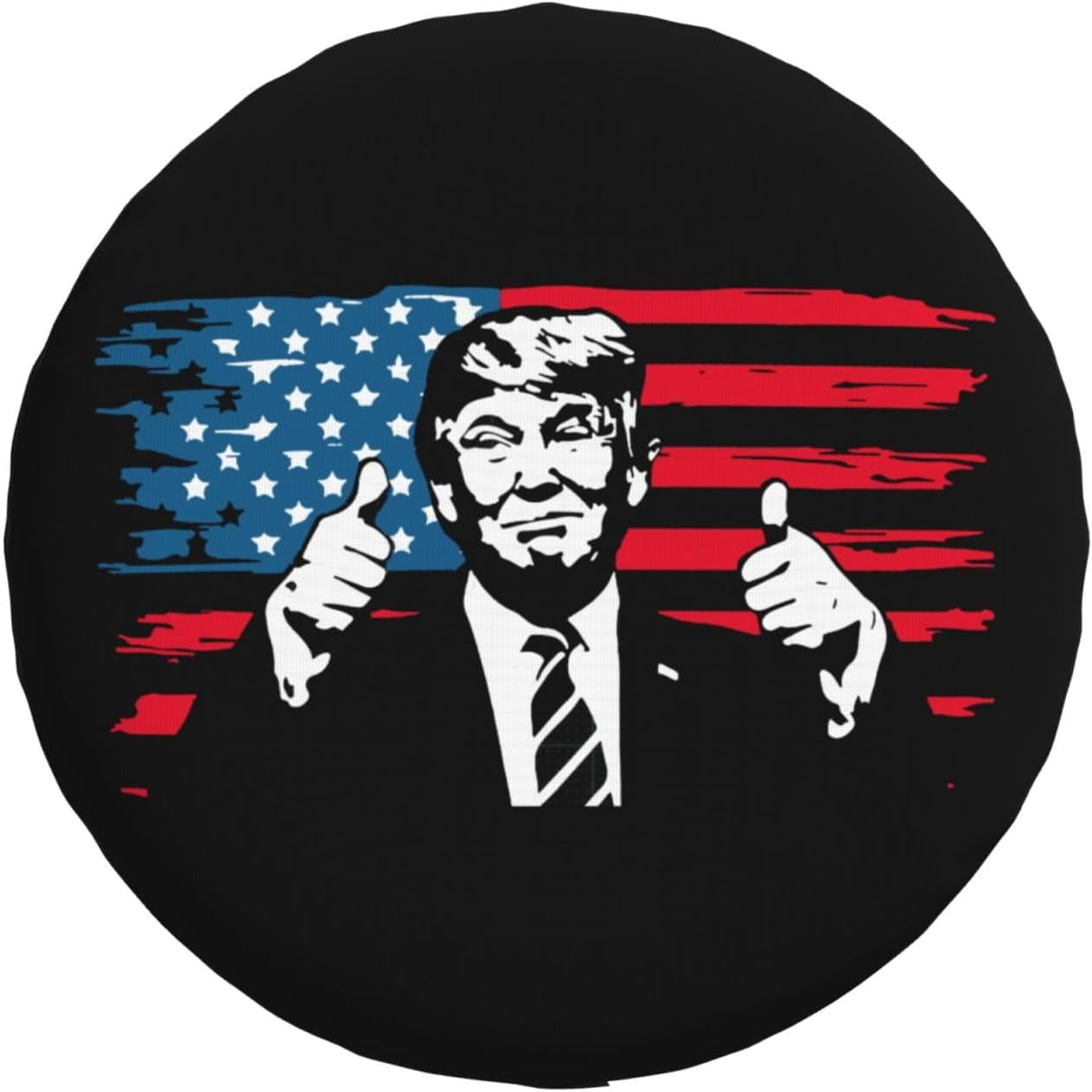 Donald Trump 2024 USA President American Spare Tire Cover Windproof ...
