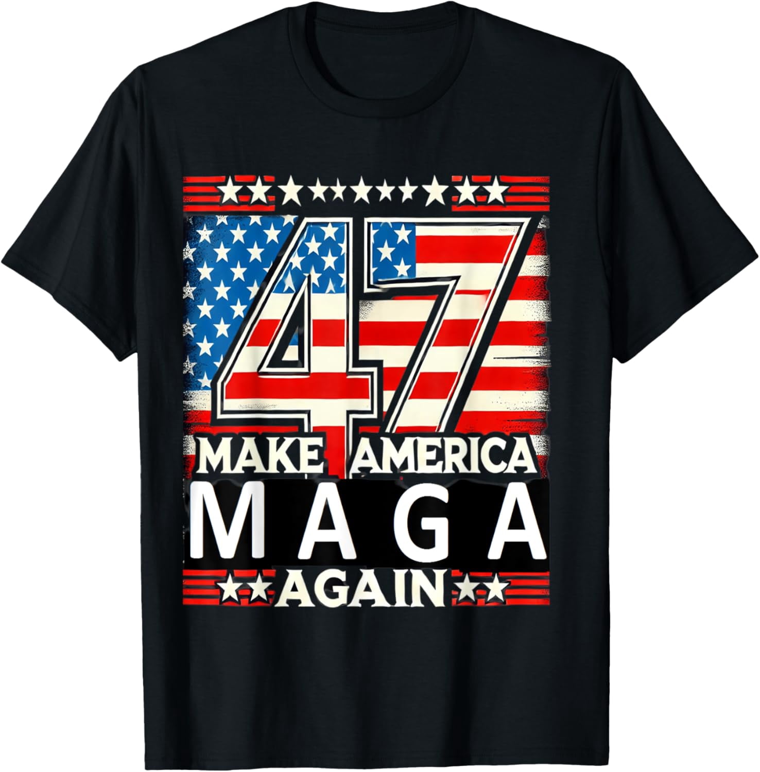 Donald Trump 2025 White House 47 Make America MAGA Again T-Shirt ...