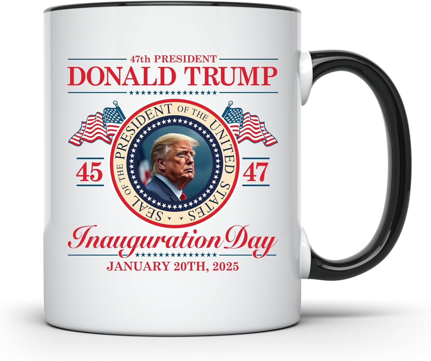 Donald Trump 47th Presidential Inauguration Mug - January 2025 ...