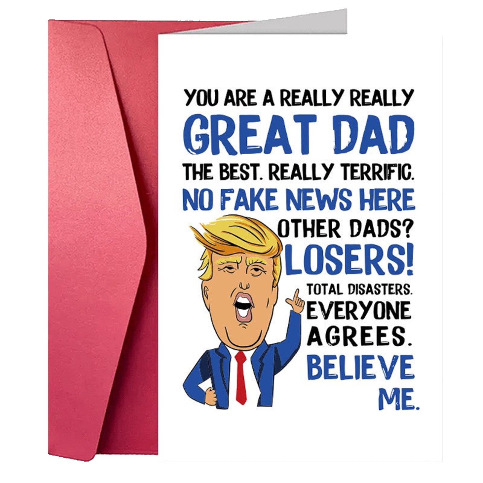 Donald Trump Birthday Card,Friend and Family Birthday Blessing Card ...