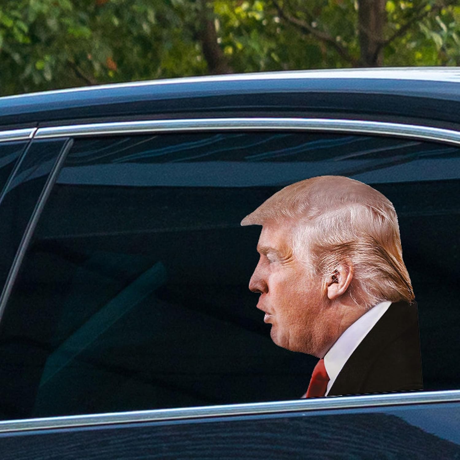 Donald Trump Car Window Sticker, Ride with Trump Car Window Decal ...