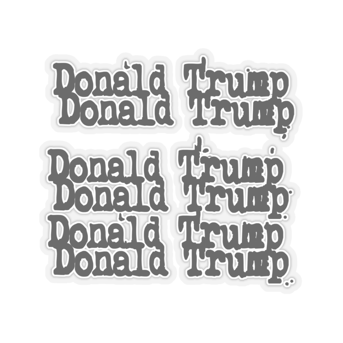 Donald Trump Cheap Trick Style font Kiss-Cut Stickers - Walmart.com