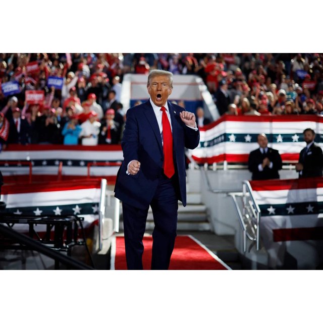 Donald Trump Dancing At Rally Glossy Poster Picture Photo Print Banner ...