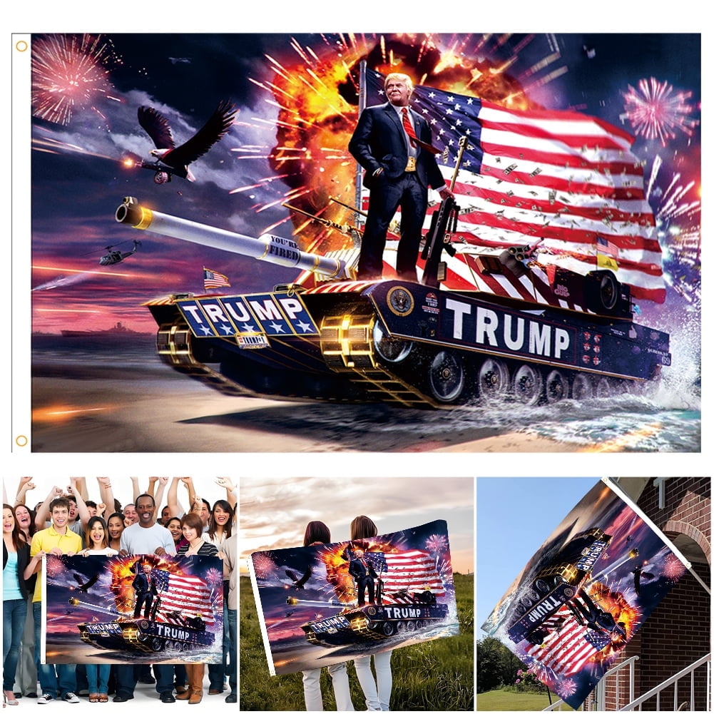 Donald Trump Flag 150x90cm Trumps Flag Still Fighting Make America ...