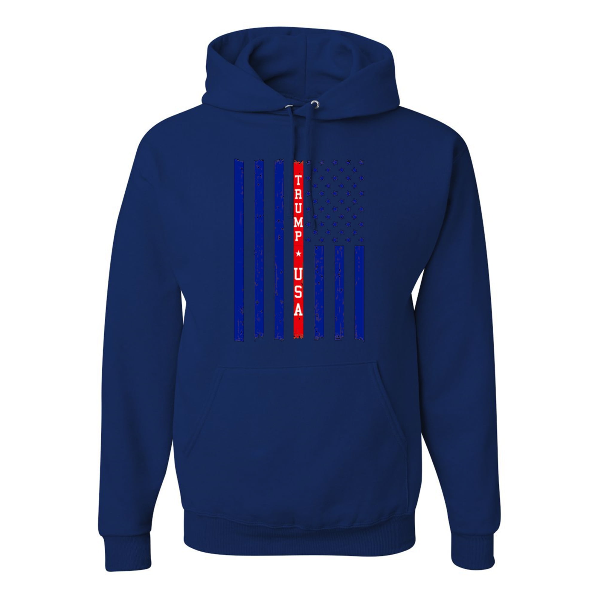 Donald Trump Flag USA Political Mens Hoodies, Royal Blue, 3XL - Walmart.com