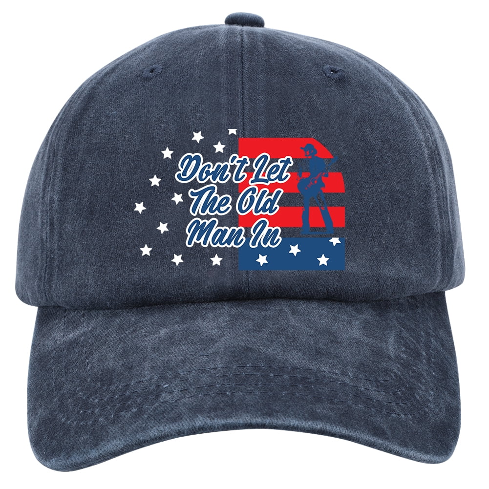 Donald Trump Hat 2024 Cap Don t Let The Old Man In American Flag Hat ...