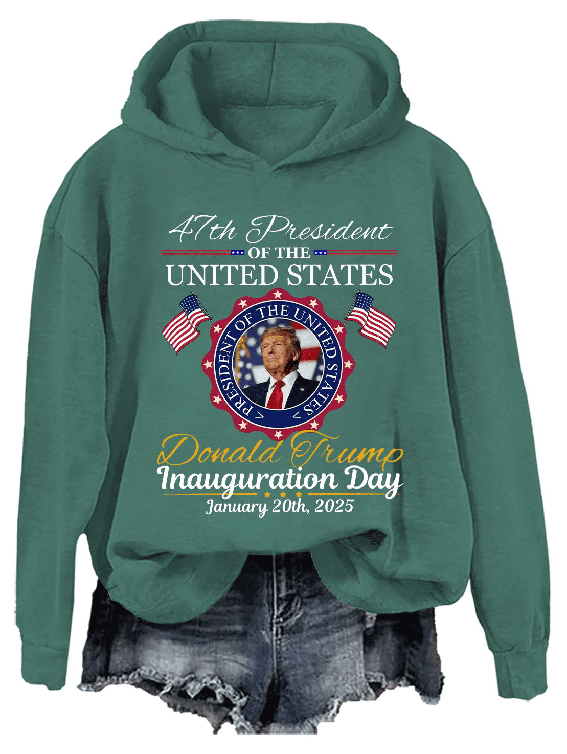 Donald Trump Inauguration Day 2025 Hoodie, 47th US President ...