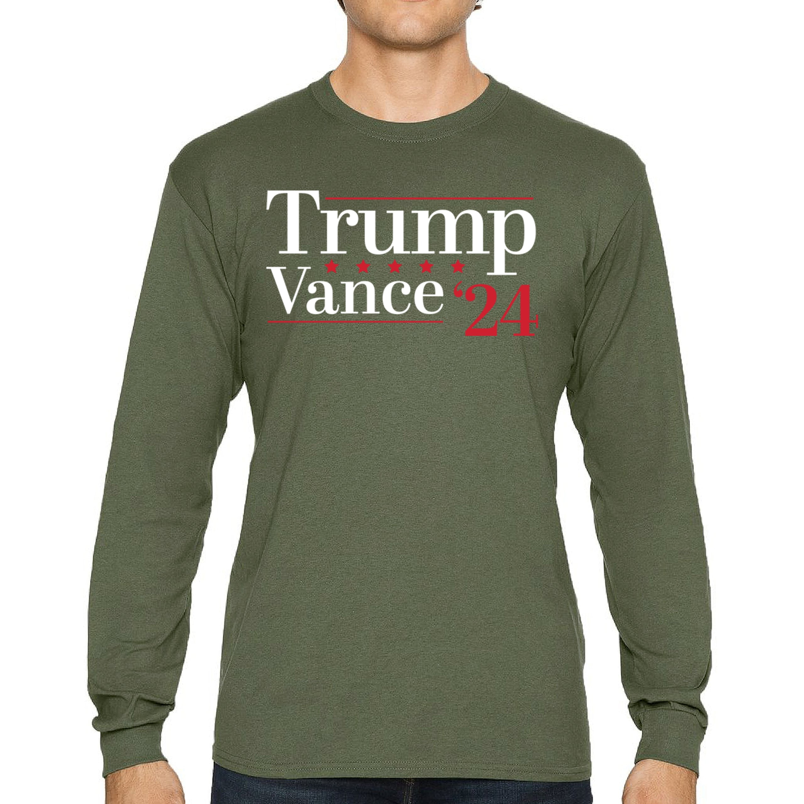 Donald Trump JD Vance 24 Long Sleeve T-shirt Make America Great Again ...