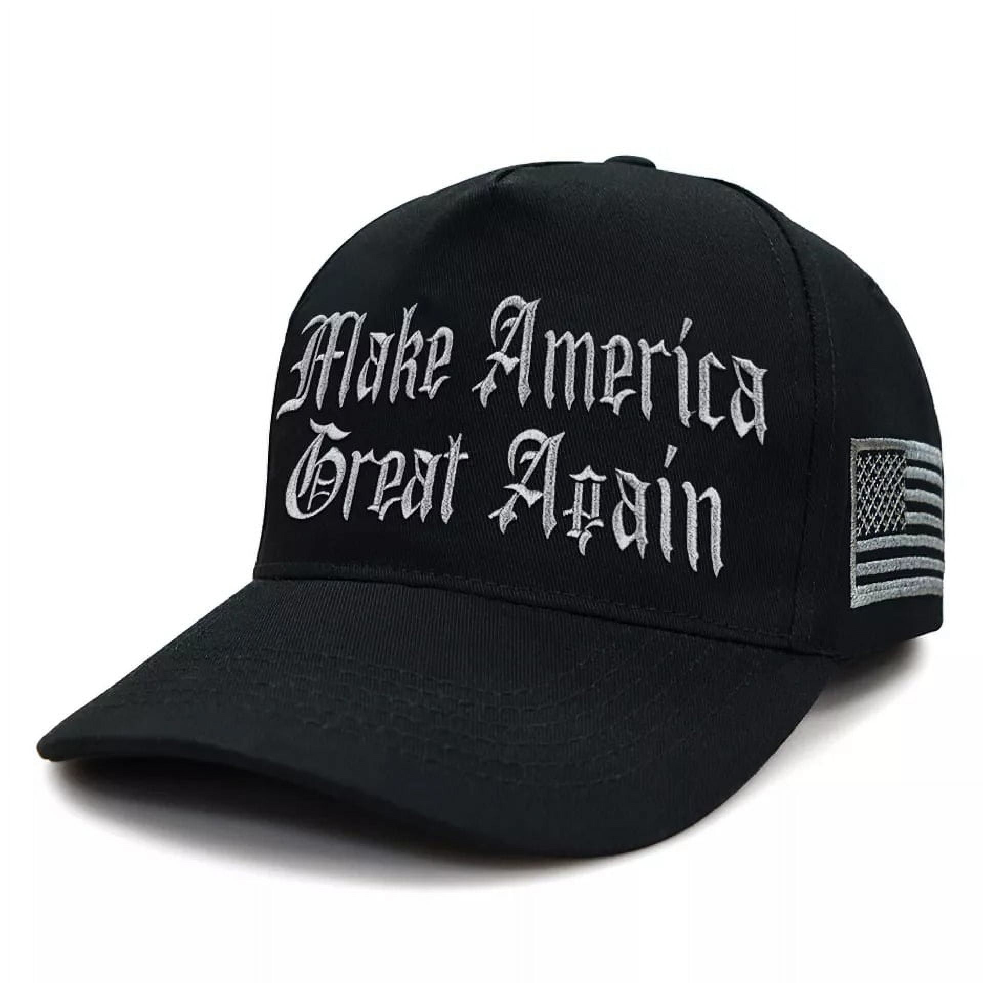 Donald Trump MAGA Hat - Black Make America Great Again Cap Musk Style ...
