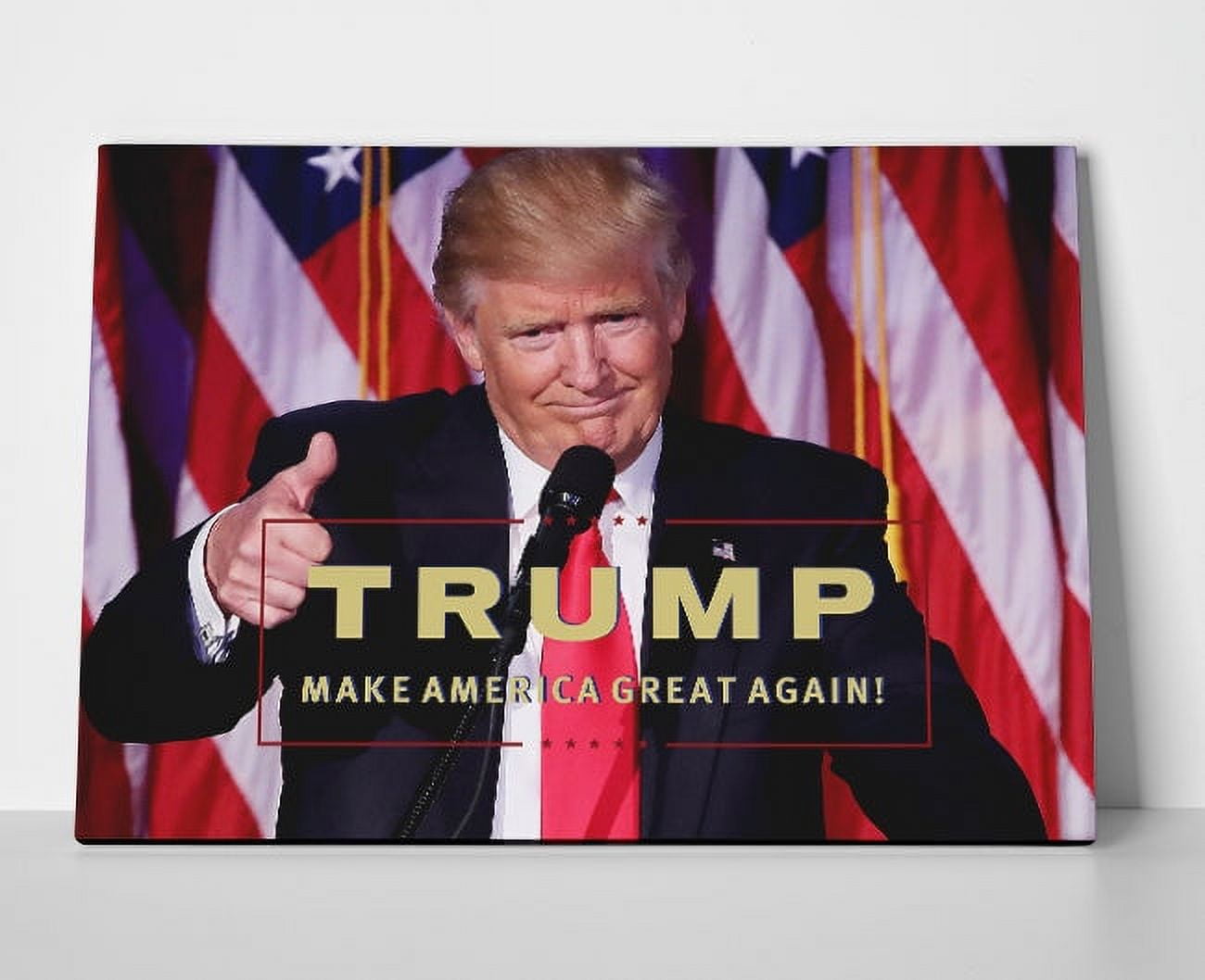 Donald Trump MAGA Poster or Wrapped Canvas - Walmart.com