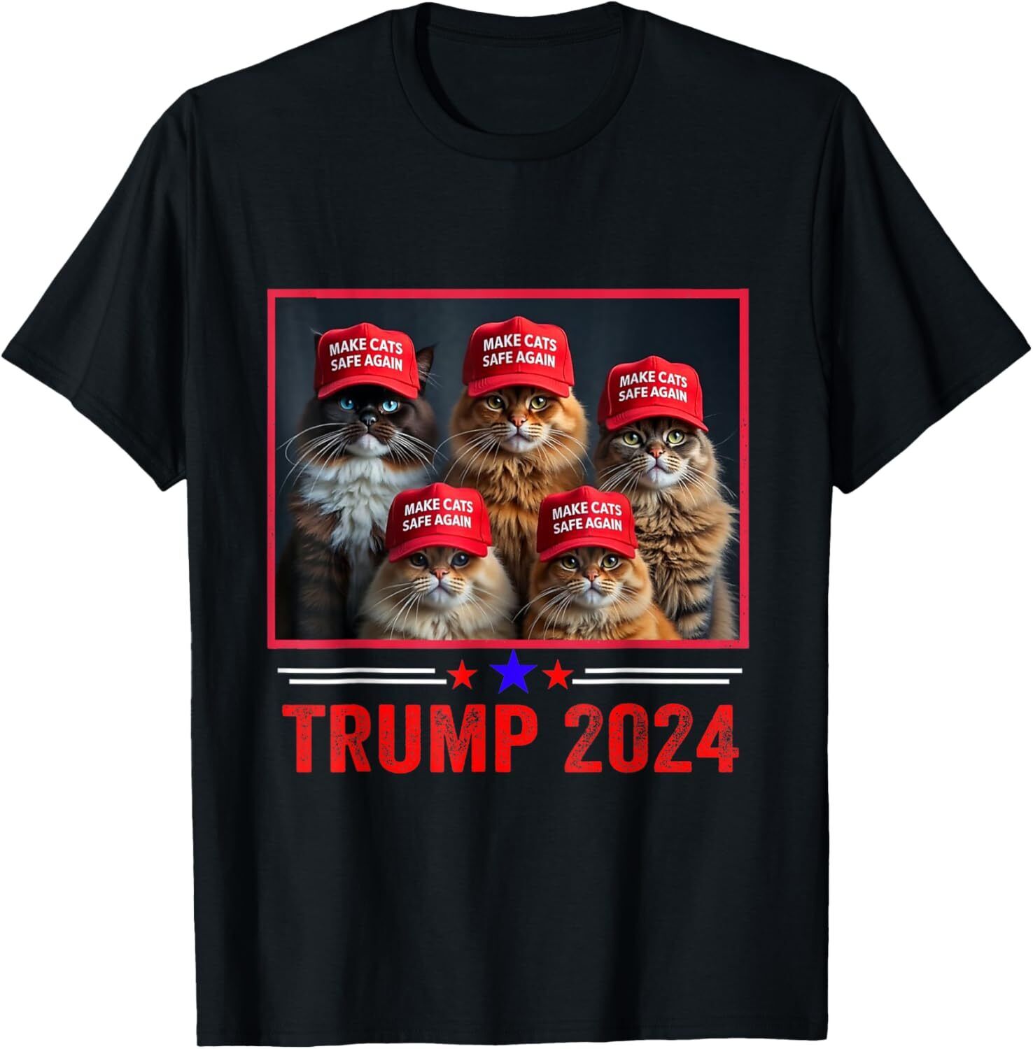 Donald Trump Make Cats Safe Again Trump 2024 T-Shirt - Walmart.com