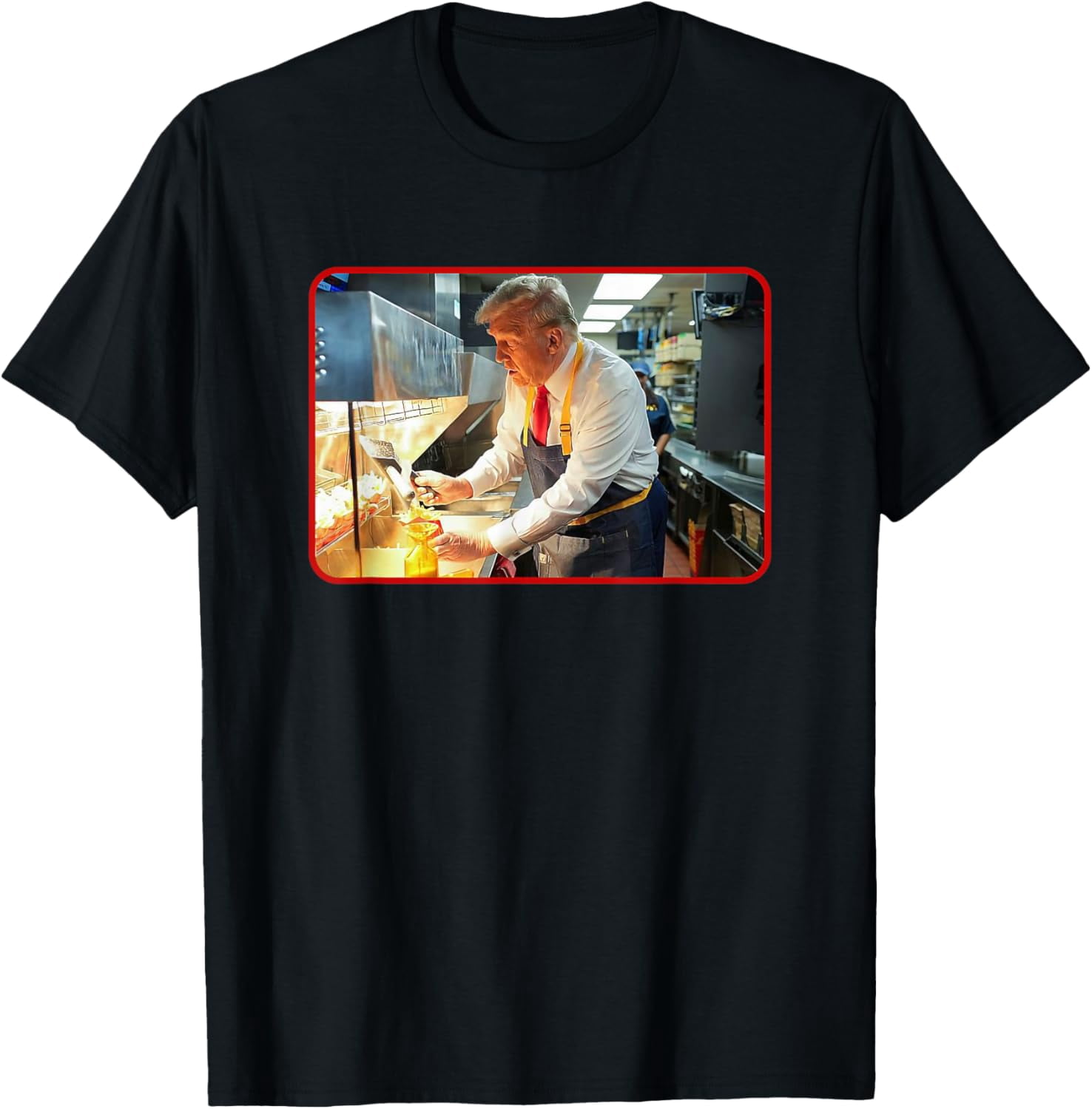 Donald Trump Making French Fries 2024 Funny T-Shirt - Walmart.com